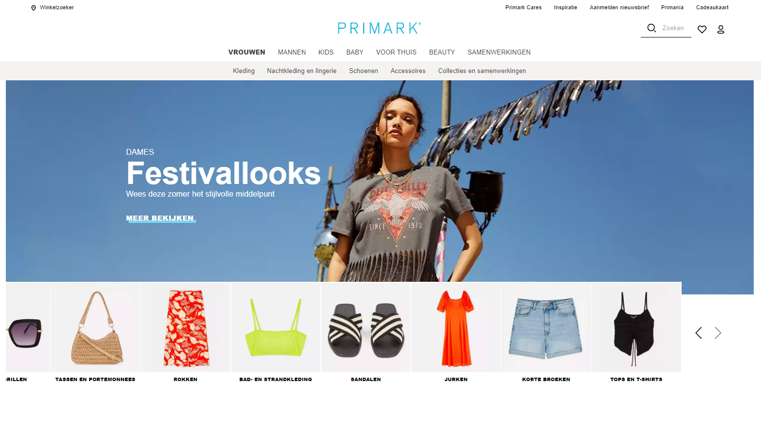 Nieuwe website Primark toont volledig assortiment - RetailDetail BE