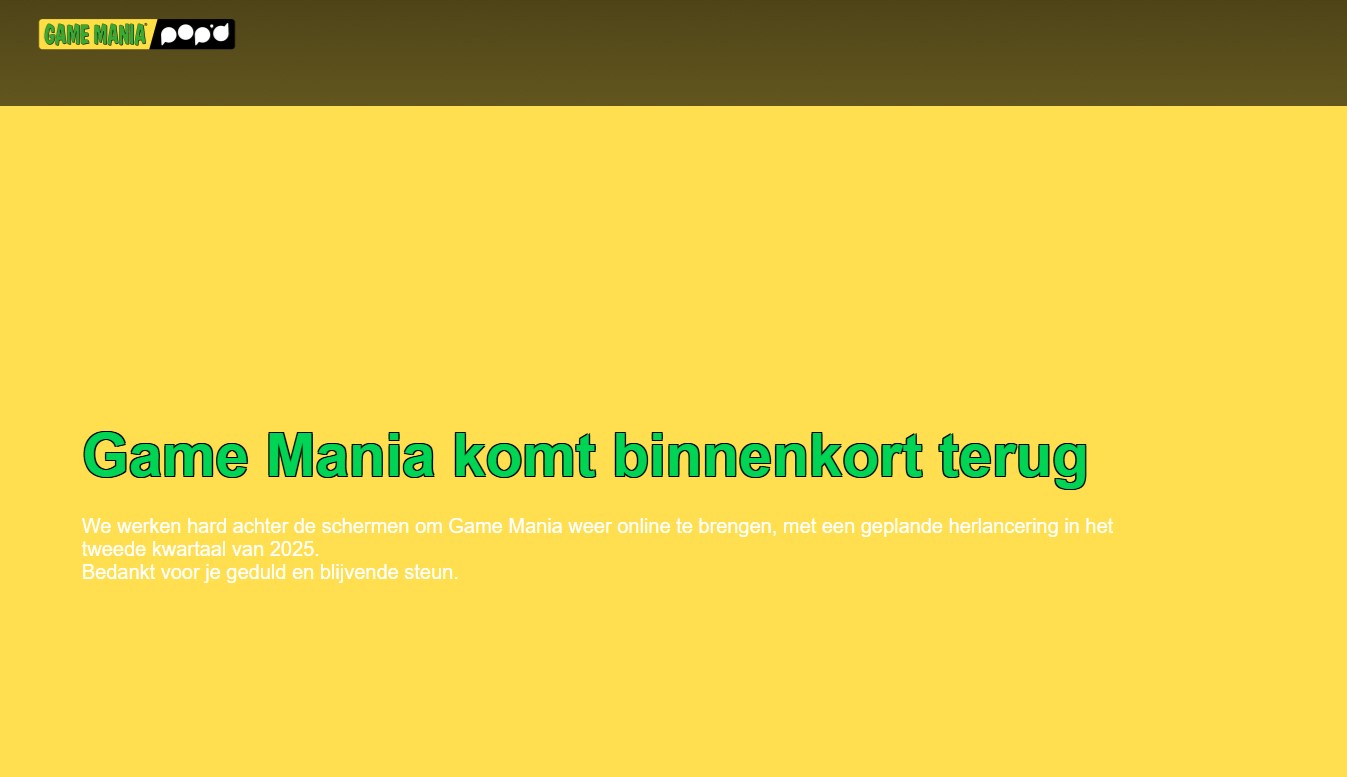 “Game Mania komt binnenkort terug” - RetailDetail BE